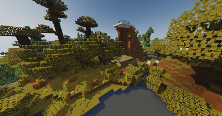 1.14+ Map -> | Oasis Underground Base + Village + Desert Temple ...