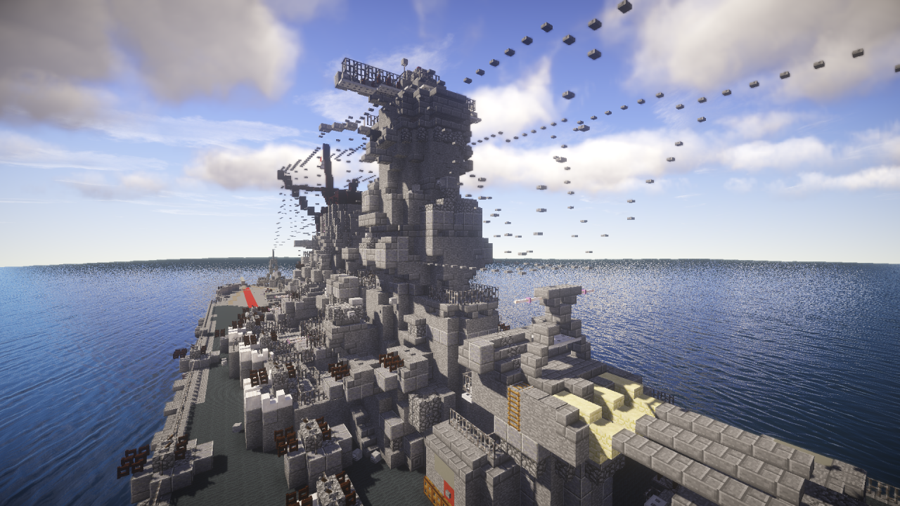 IJN Musashi (1:1 scale) Minecraft Map