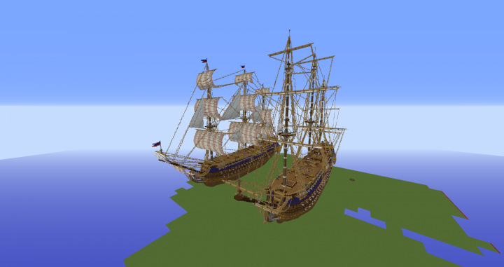 I built another big boat. Minecraft Map