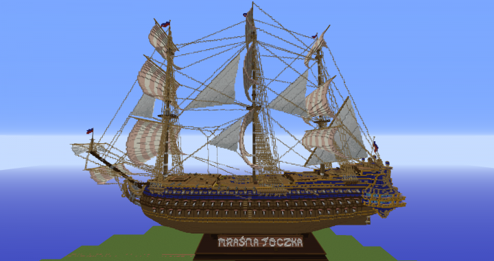 I built another big boat. Minecraft Map