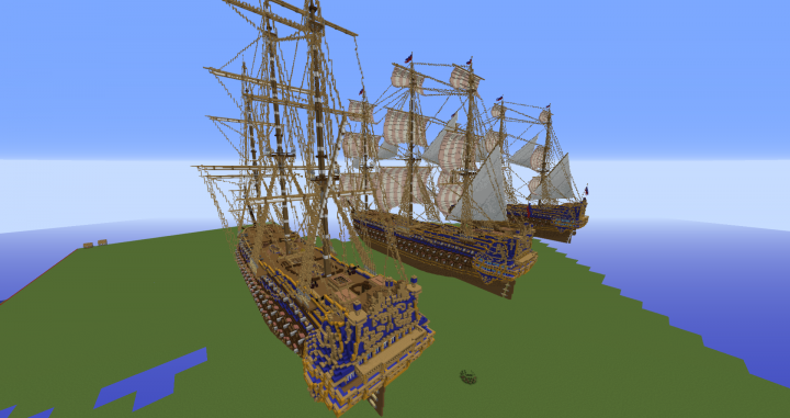 I built another big boat. Minecraft Map