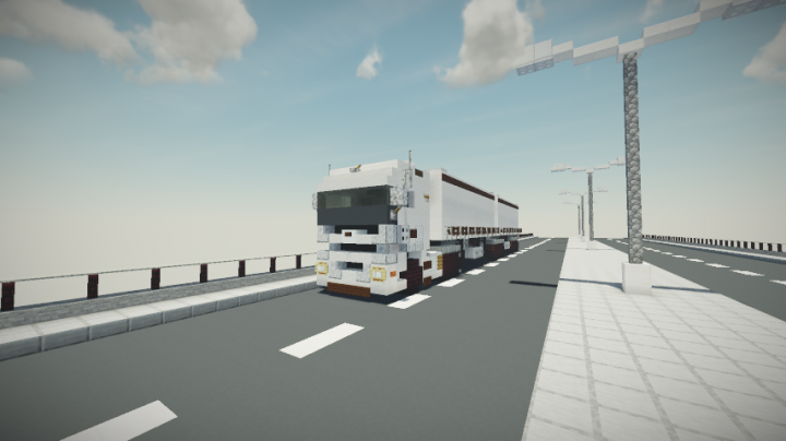 Mercedes-Benz Actros Double Trailer Truck Minecraft Map