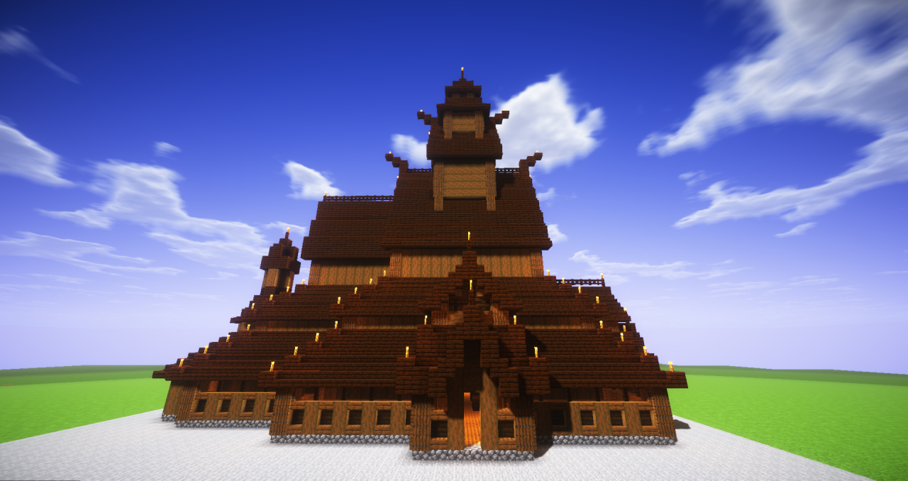 Borgund Stave Church Minecraft Map