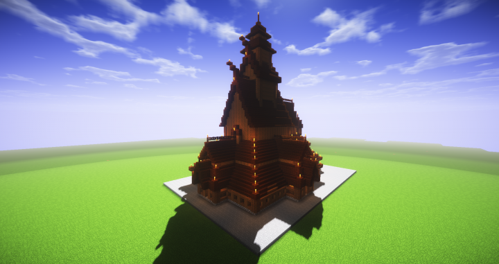 Borgund Stave Church Minecraft Map
