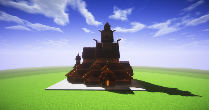 Borgund Stave Church Minecraft Map