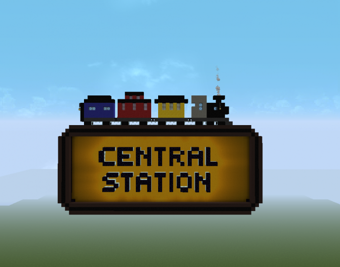 TM Central Station Sign Minecraft Map