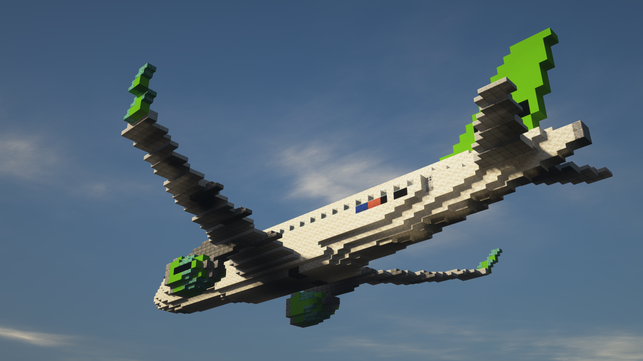F'n'A Gaming Airbus A220-300 airBaltic Minecraft Map