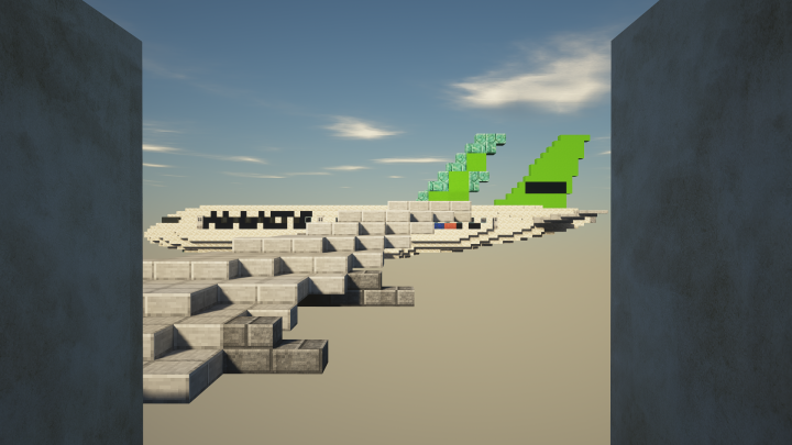 F'n'A Gaming Airbus A220-300 airBaltic Minecraft Map