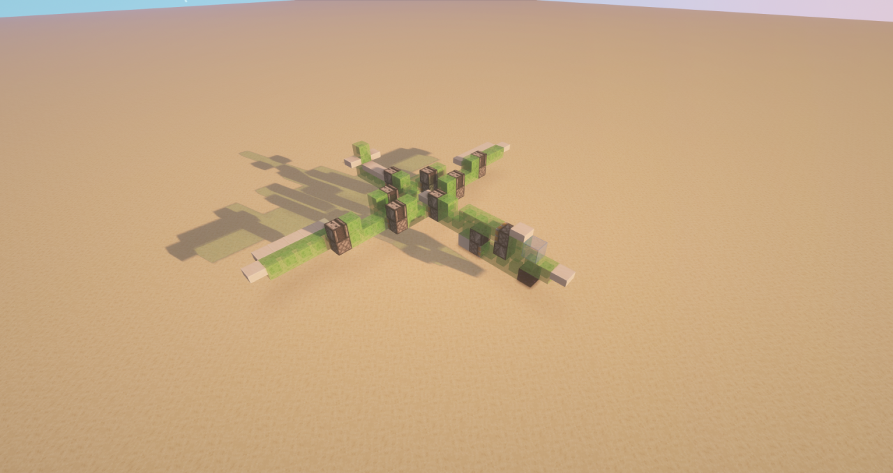 WORKING REDSTONE PLANE flying machine without any mods Minecraft Map