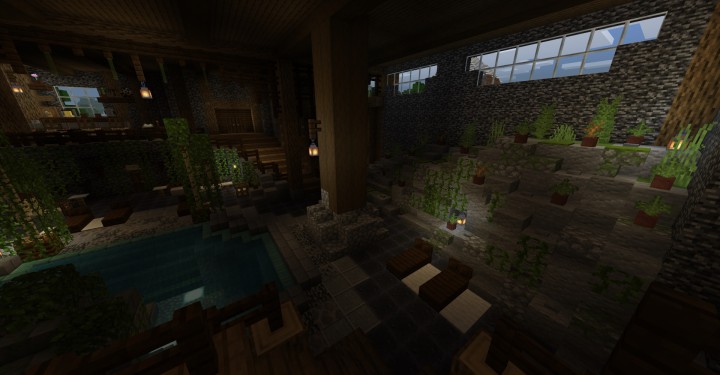 Spa (+village) showcase Minecraft Map