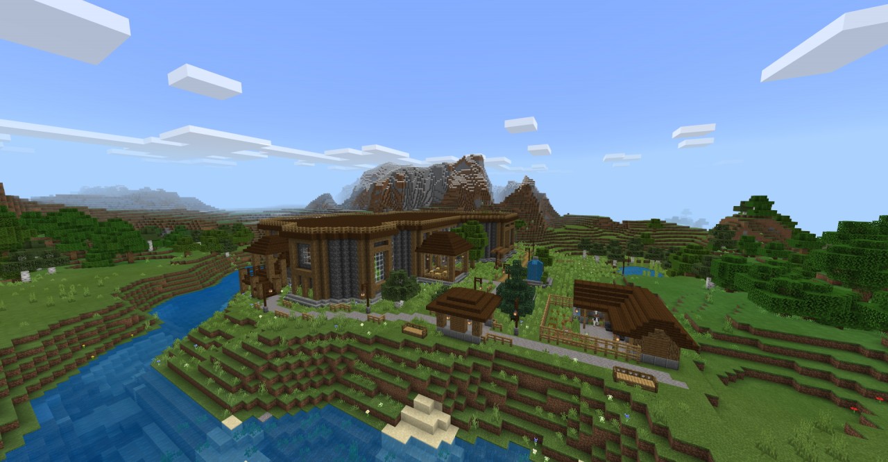 Spa (+village) showcase Minecraft Map