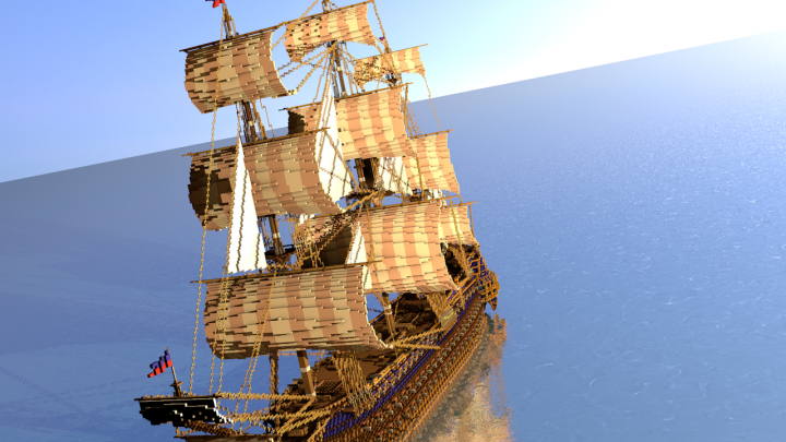 I built another big boat. Minecraft Map