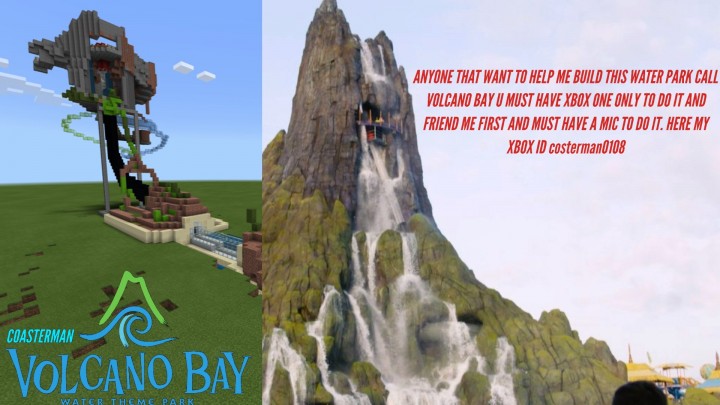 VOLCANO BAY WATER THEME PARK RECRUITMENT HELP Minecraft Map