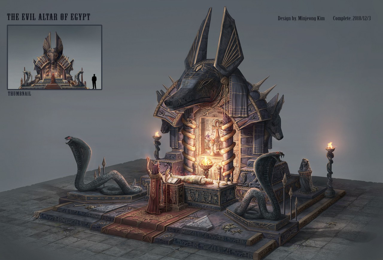 Anubis altar Minecraft Map