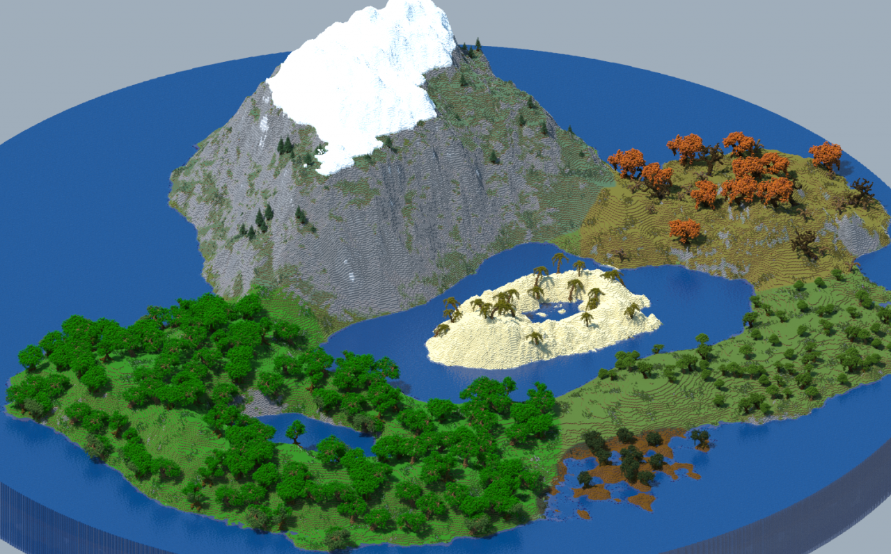 Multibiome Island V2 Minecraft Map