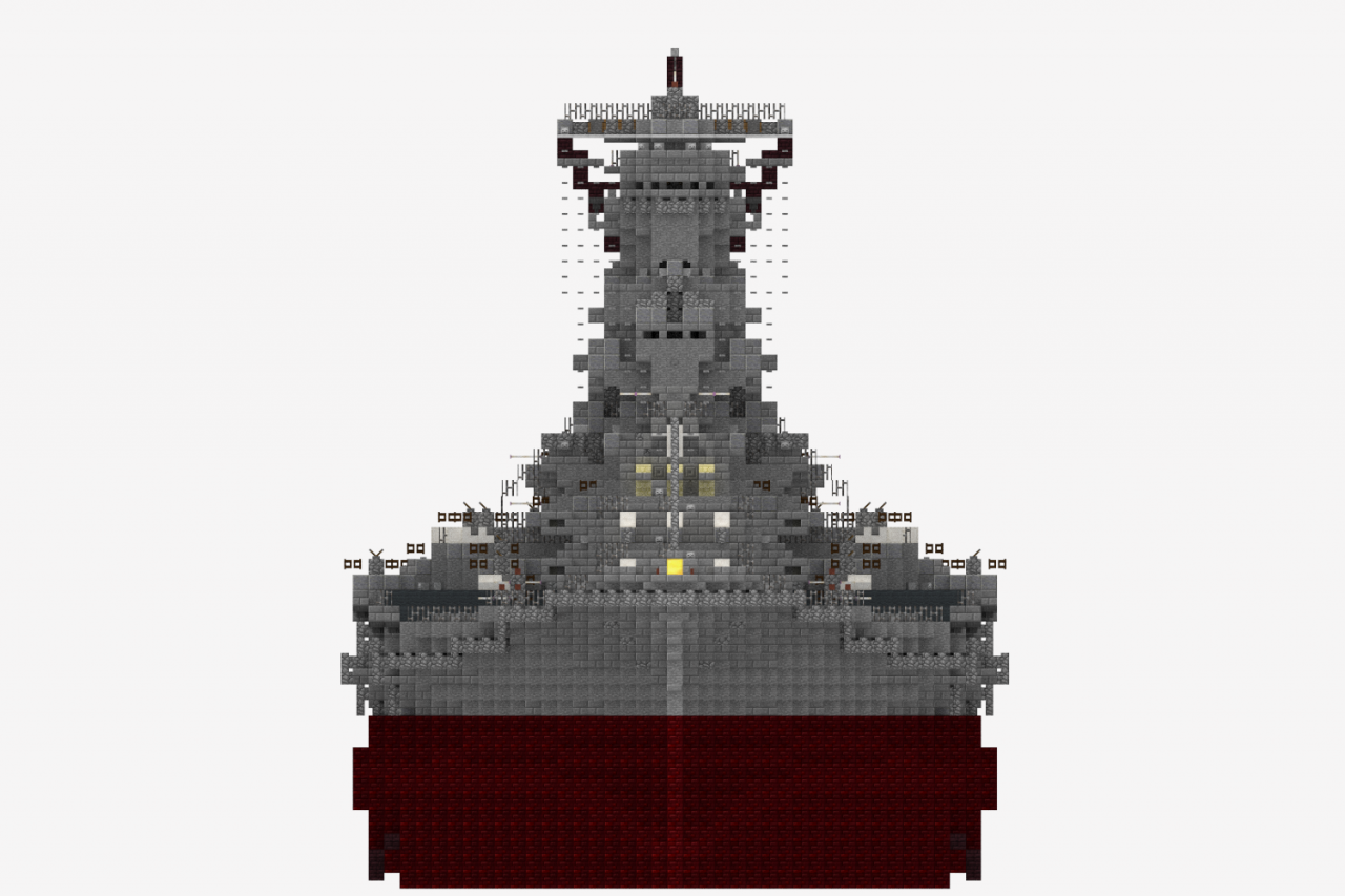 IJN Musashi (1:1 scale) Minecraft Map