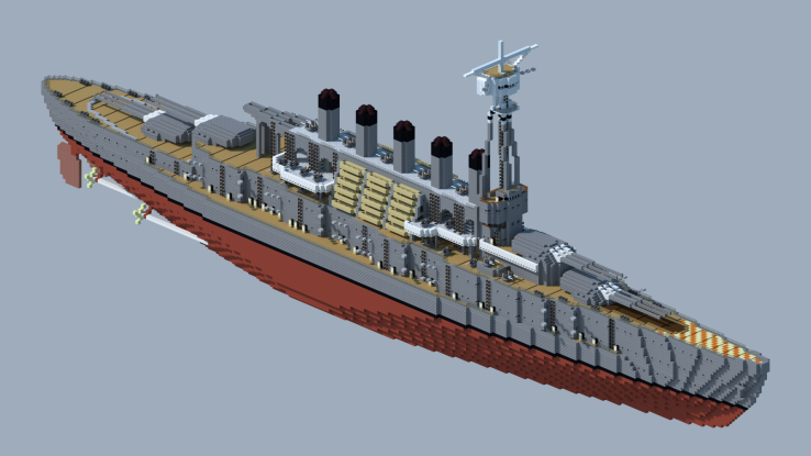 Damocles-class battlecruiser Minecraft Map