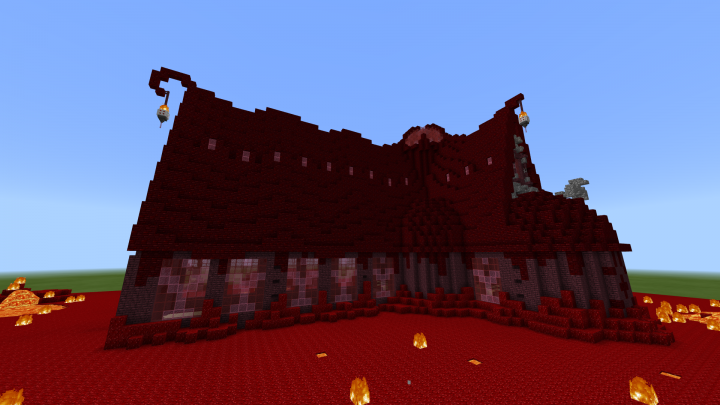 Nether church for Minecraft: Bedrock Edtion Minecraft Map