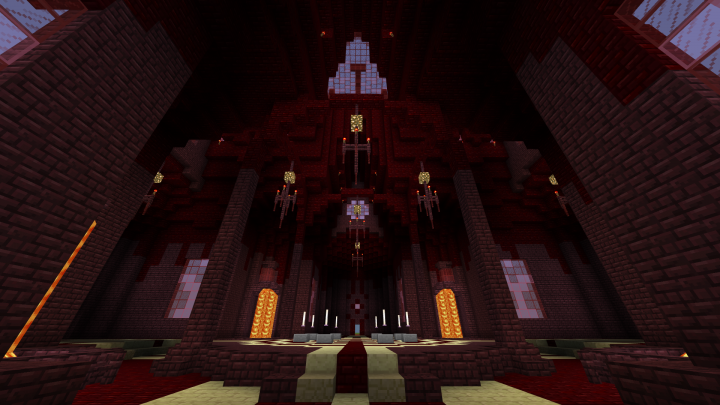 Nether church for Minecraft: Bedrock Edtion Minecraft Map