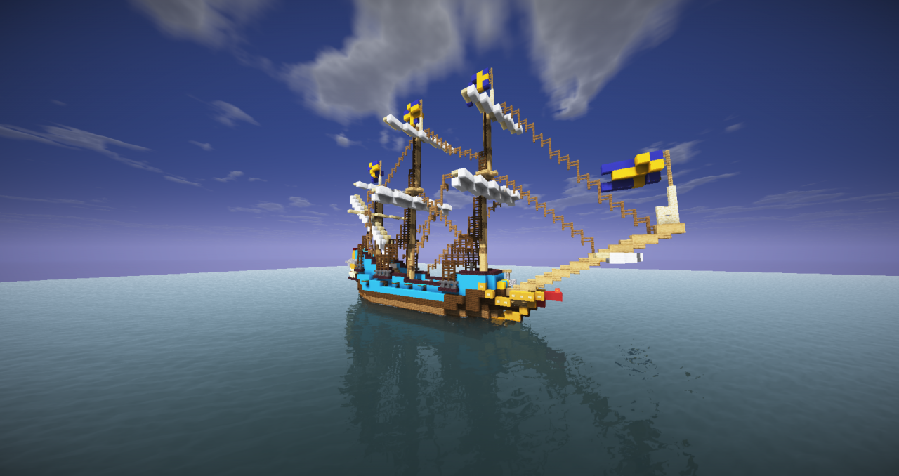 Kalmar Nyckel dutch/swedish pinnace Minecraft Map