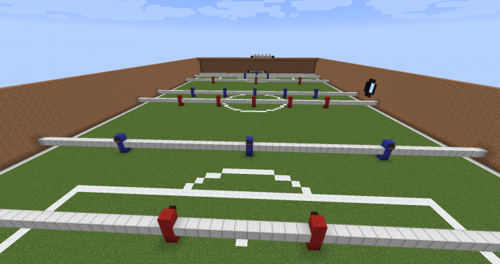 Life sized table soccer Minecraft Map