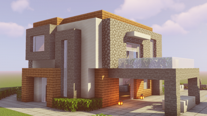 Fancy Modern House Minecraft Map
