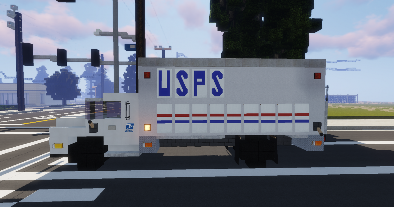 1.5:1 Scale USPS Postal Service Small & Medium Trucks Minecraft Map