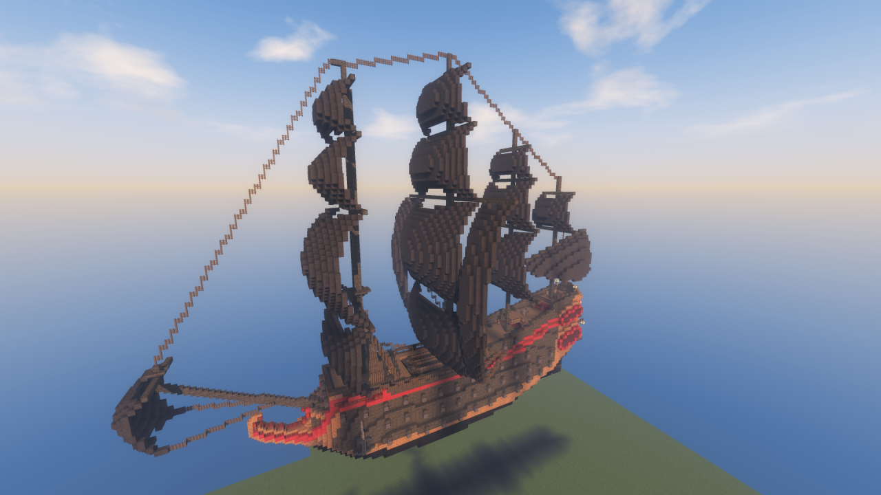 Flaming Gallow Galleon Minecraft Map