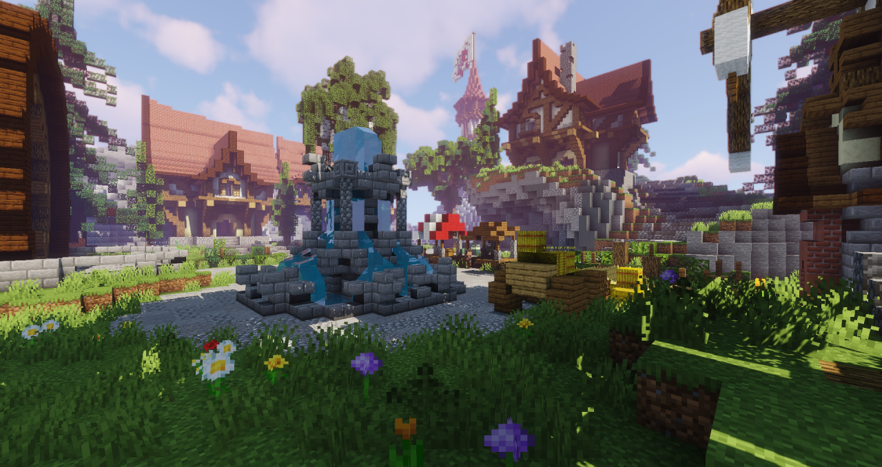 SKYBLOCK SPAWN MEDIEVAL BRITISH (COMMISSION) Minecraft Map
