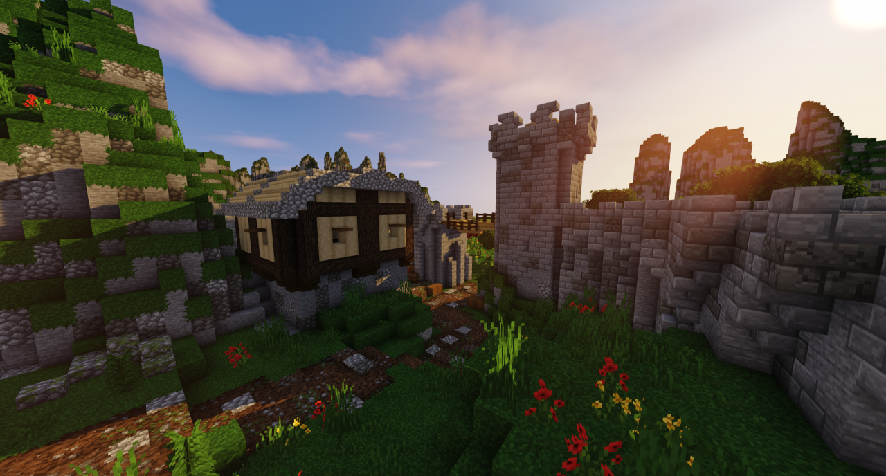 Medieval Path fort Minecraft Map