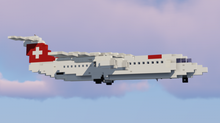 Avro RJ 100 / BAe 146-300 Minecraft Map