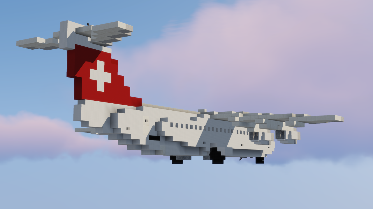 Avro RJ 100 / BAe 146-300 Minecraft Map