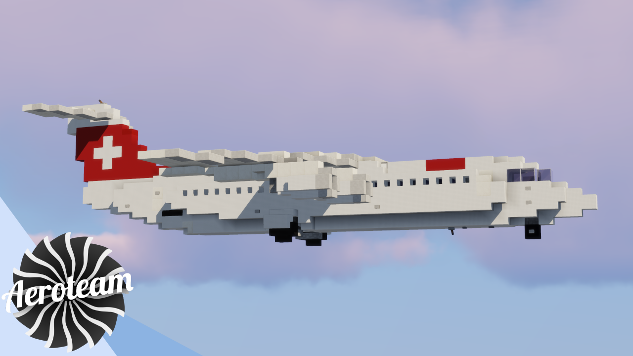 Avro RJ 100 / BAe 146-300 Minecraft Map