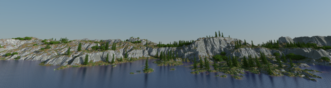 Mountains terraforming WorldMachine & WorldPainter map by Dyl_Art Minecraft Map