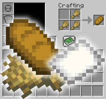 Inventory Bread and Paper Minecraft Data Pack