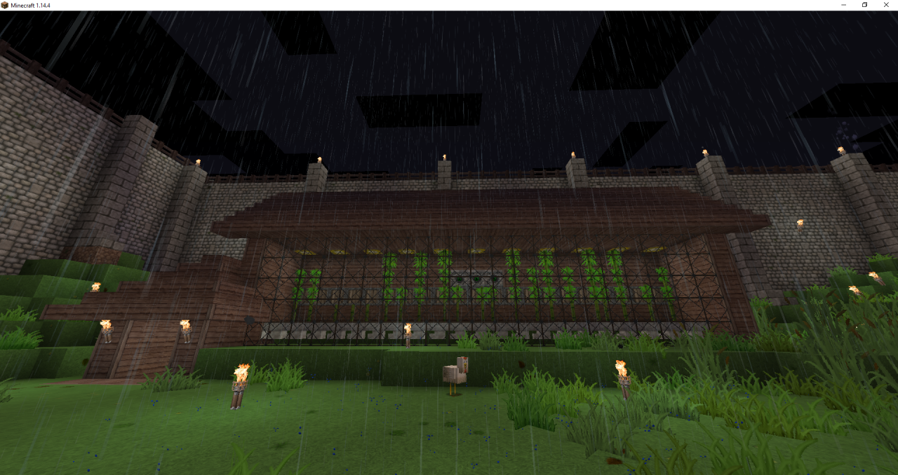 Survival Automatic Bamboo Farm Minecraft Project