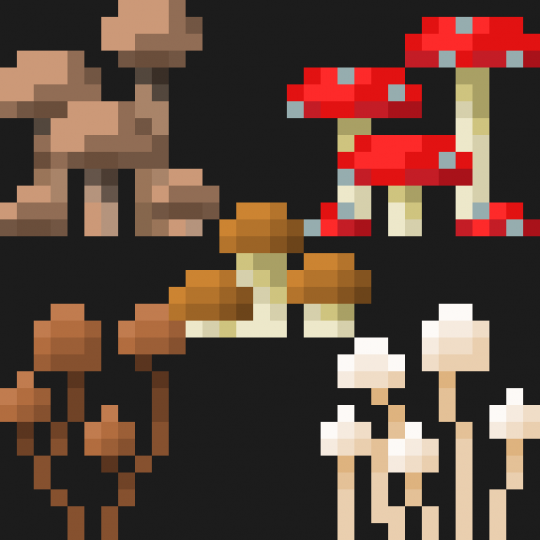 Mushroom Clusters - Shelf Fungus Add-on Minecraft Texture Pack