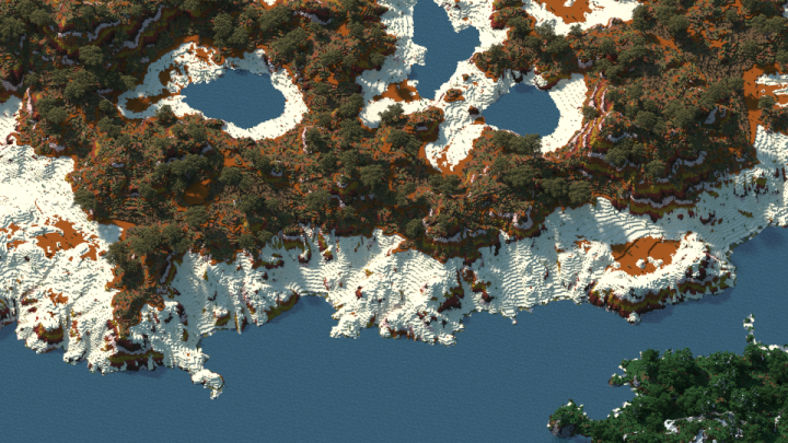 Island of World - 2000x2000 (worldpainter/worldmachine) Minecraft Map
