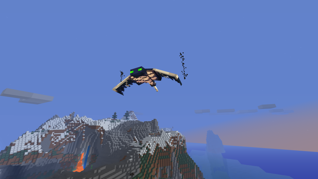 Glowing Phantom and Enderdragon Detail (no optifine) Minecraft Texture Pack