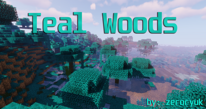 Teal Woods Minecraft Texture Pack