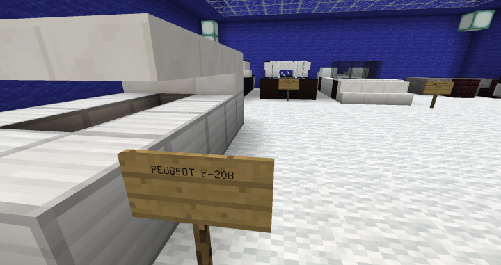 PEUGEOT dealership Minecraft Map