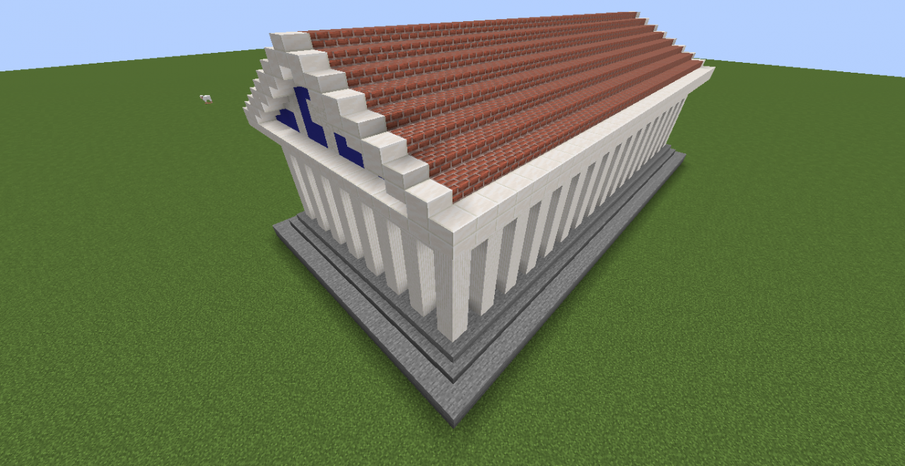 Athenian Parthenon 1:2 Scale Minecraft Map