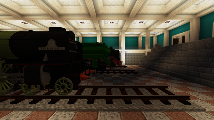 RAILWAY MUSEUM (Immersive Railroading) Minecraft Map