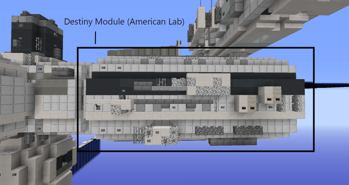ISS International Space Station | 2:1 Scale Recreation Minecraft Map