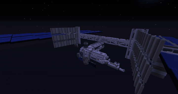 ISS International Space Station | 2:1 Scale Recreation Minecraft Map