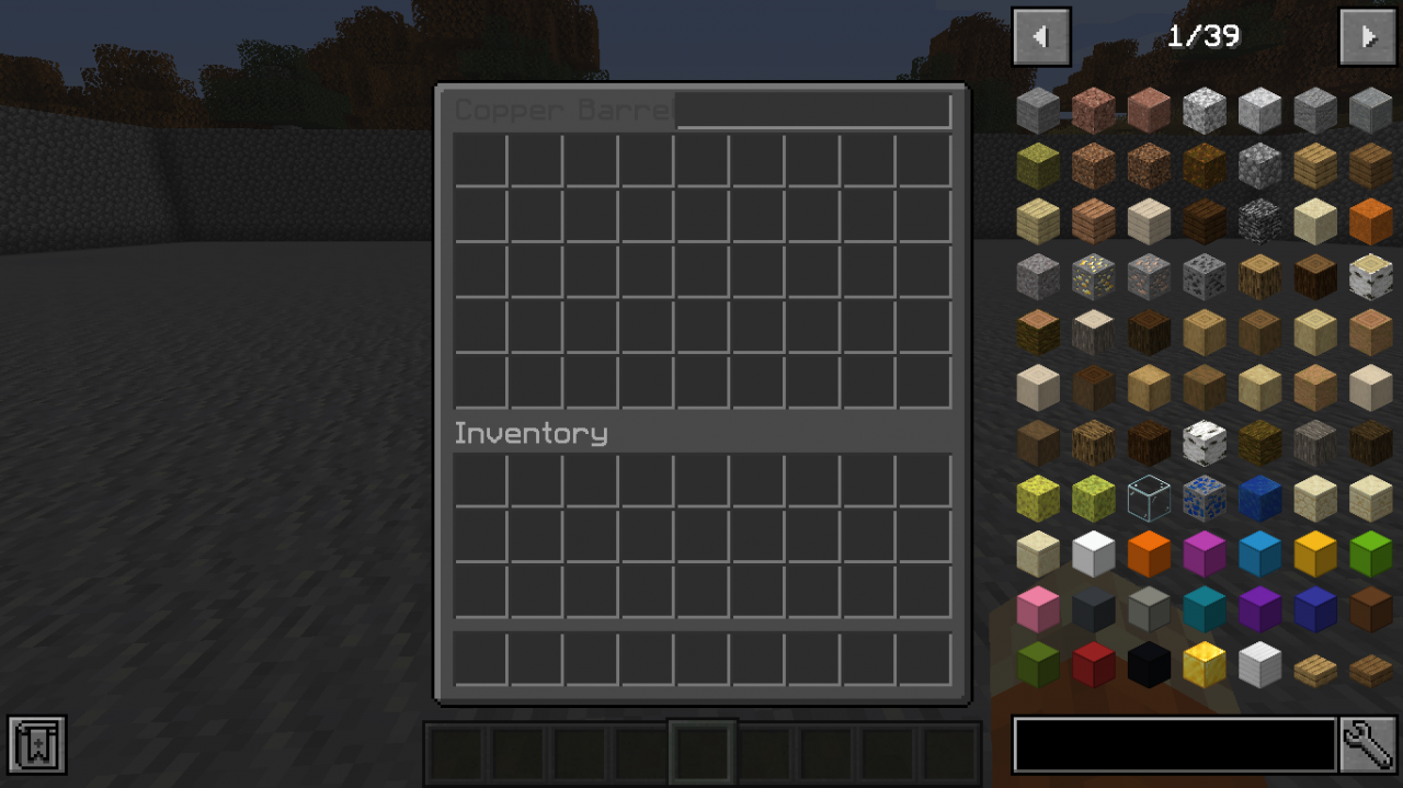 Dark UI Addon (VanillaTweaks dark ui for mods) Minecraft Texture Pack