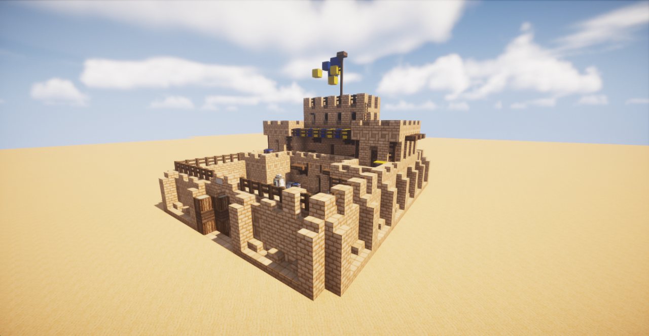 Egyptian Build [Small Barracks] Minecraft Map