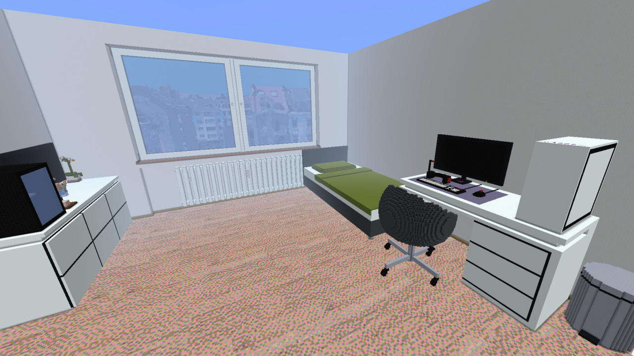 Small Life size Urban Flat Minecraft Map