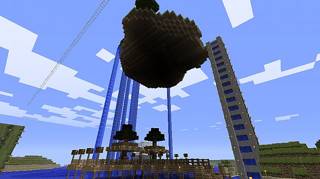 Floating Island Cabin Minecraft Map
