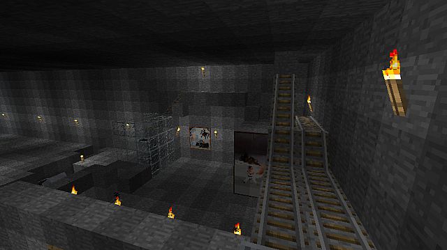 Fully automatic minecart system (FAMS) Minecraft Map